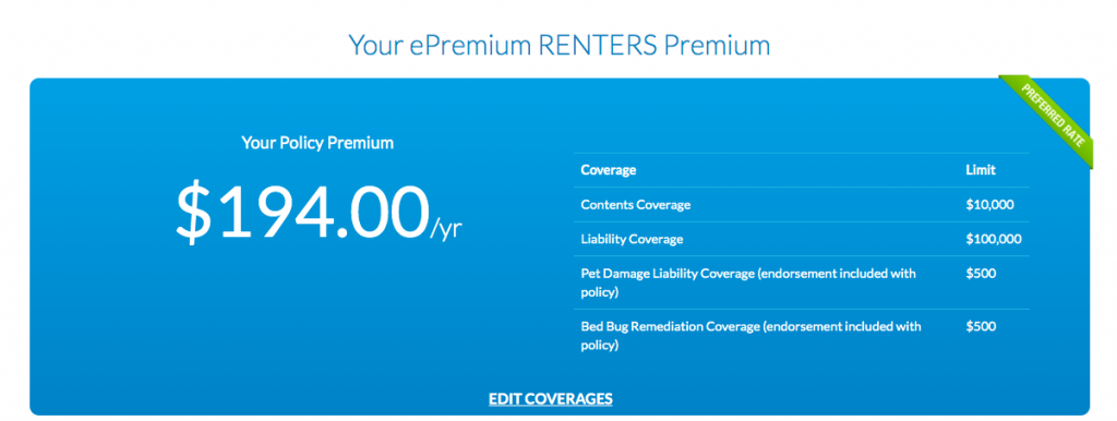 ePremium Renters Insurance Review: Pros & Cons, Pricing, and Features